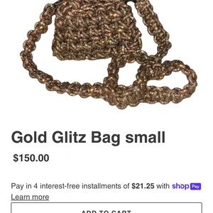 Bags | Gold Glitz | Poshmark